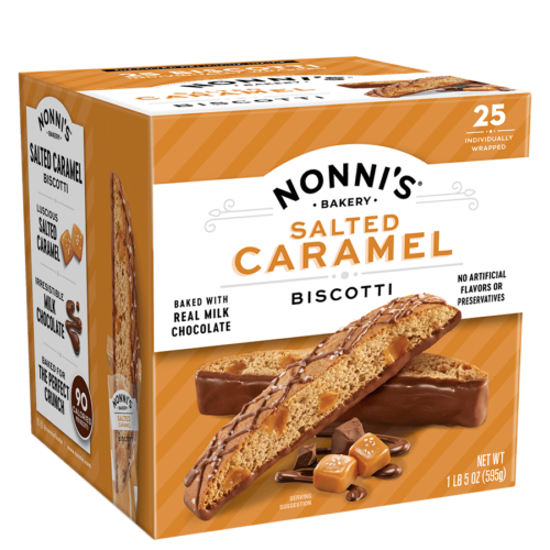 Salted Caramel Biscotti, 25-count - Nonni's